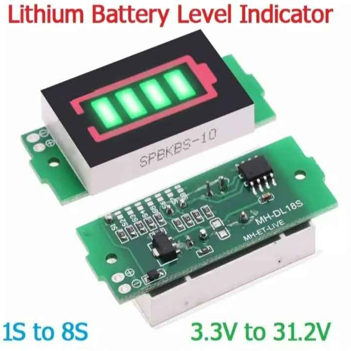 1S-4S-8S Single 3.7V Lithium Battery Capacity Indicator Module 4.2V ...