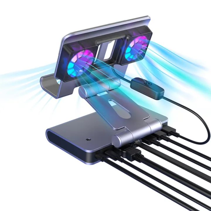 6 in 1 RGB Dual Fans Docking Station for ALLY SteamDeck | Daraz.com.bd