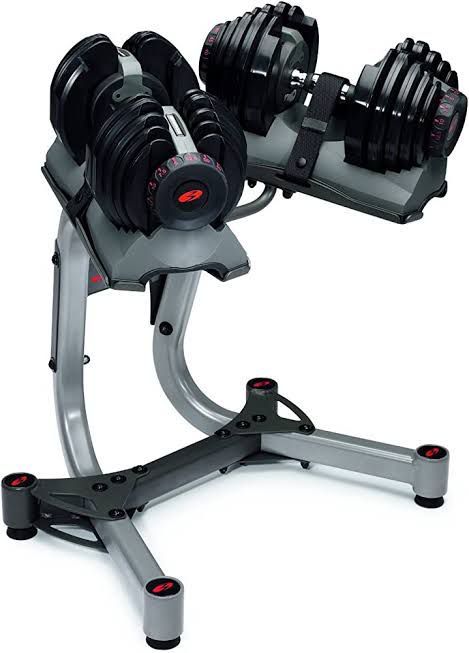 Premium Bowflex Select Tech Dumbbells Stand With Adjustable Dumbbell ...