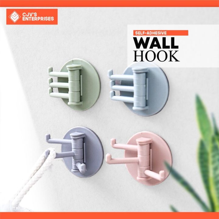 Imported Best Quality 01 Pcs Wall Mounted Cute Sticky Hooks Adhesive ...