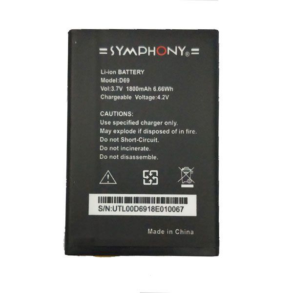 Symphony Mobile Battery D69/D40/D41 | Daraz.com.bd