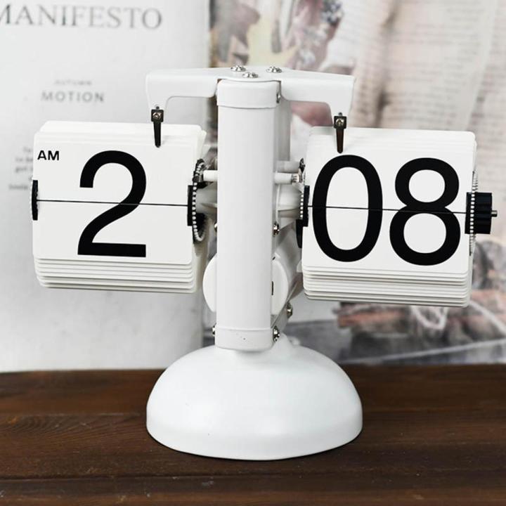 Desktop Flip Clock European Style Flip Clock Flip Digital Seat Clock ...