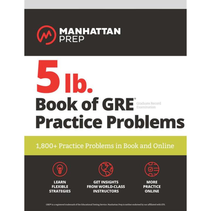 5 lb. Book of GRE Practice Problems by Manhattan Prep | Daraz.com.bd