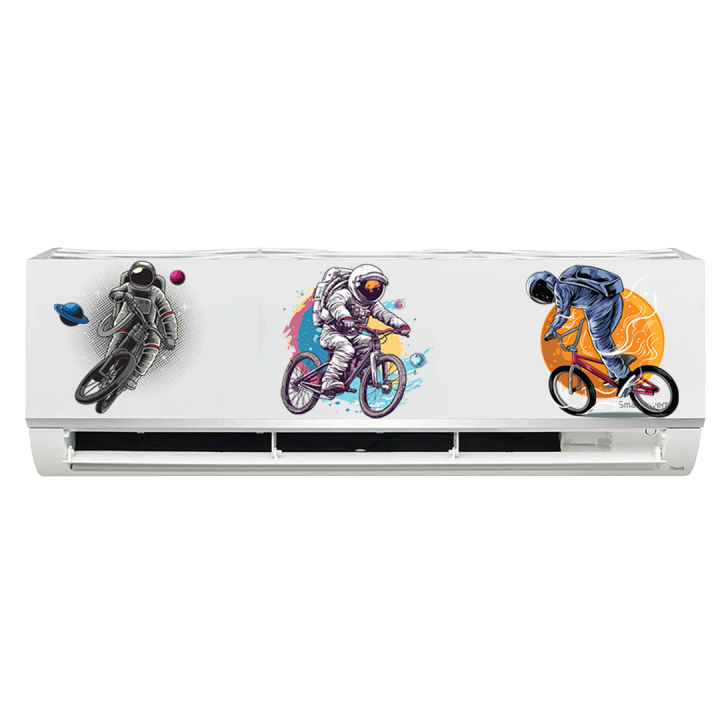 Decals Creativity Cosmic Ac Sticker Astronaut BMX Air Conditioner ...
