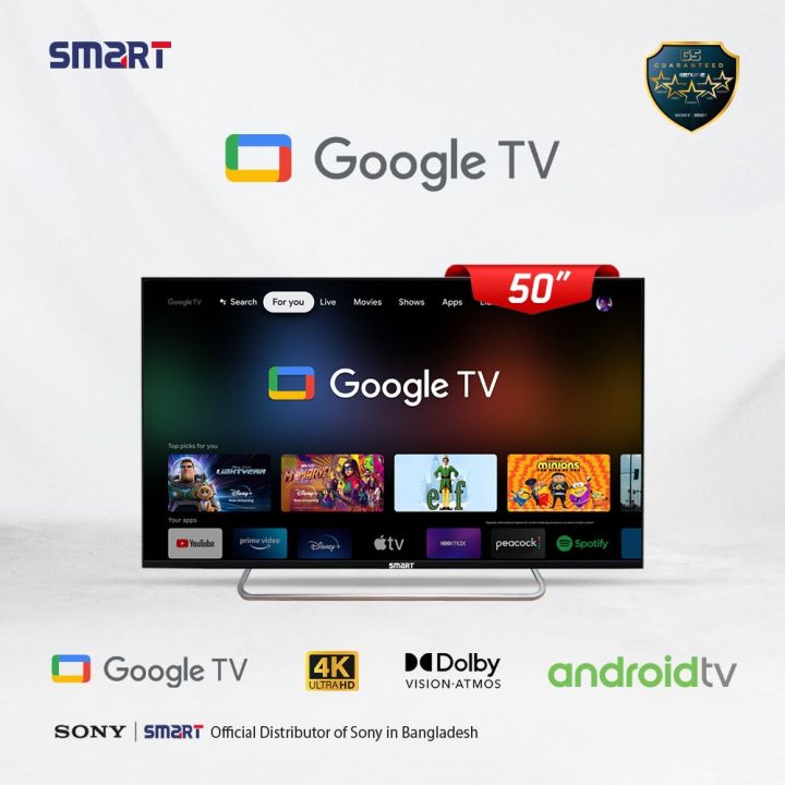 SMART 50” Inch 4k Android Google TV | SEL-50G25F | Google TV | Daraz.com.bd