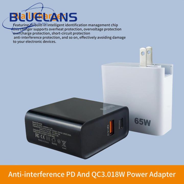 Charger Port Foldable Plug Multi-protection PD And QC3.018W Charger ...