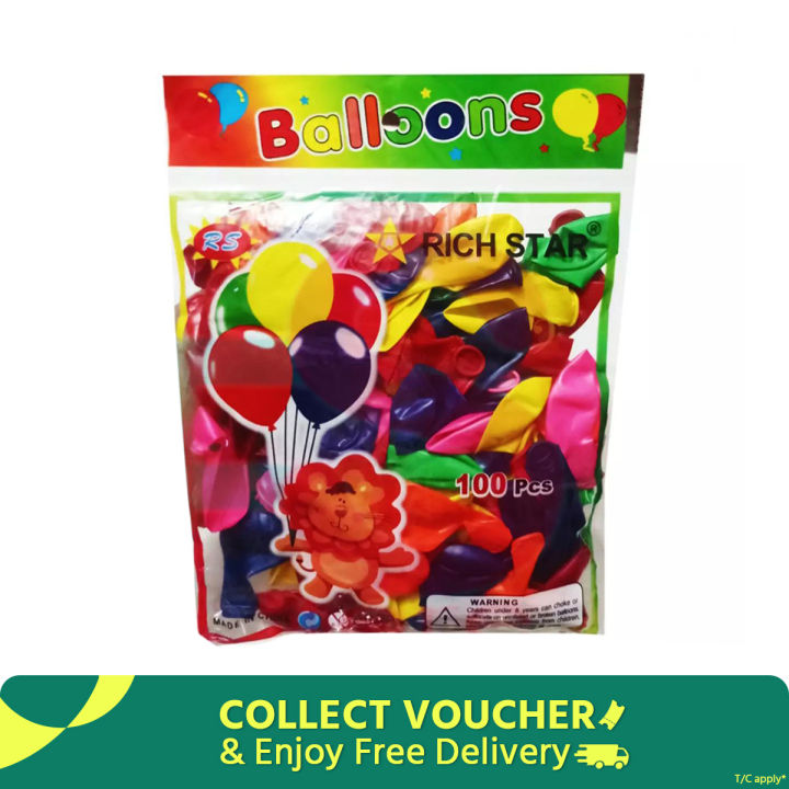 Multi colour balloon 100pc/metal balloon 100pc/medium size balloon ...