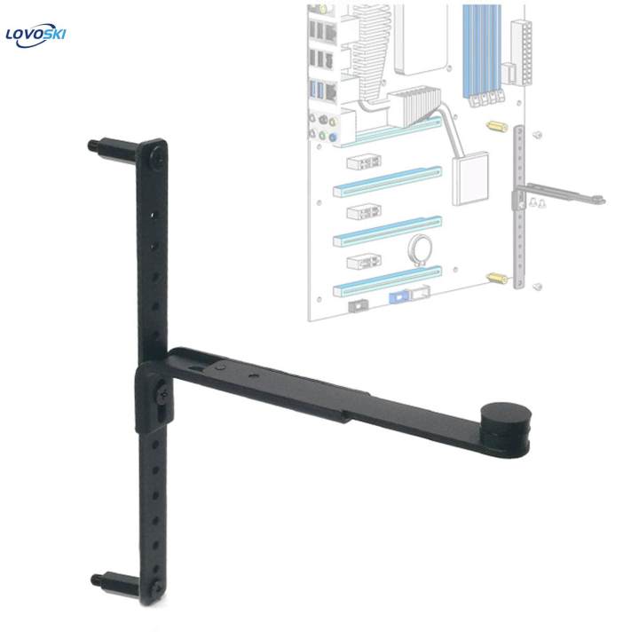 Computer Graphics Card GPU Holder Adjustable Black Stick Mount Vertical ...