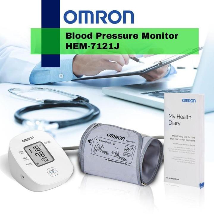 Omron Hem 7121J Fully Automatic Digital Blood Pressure Monitor With ...