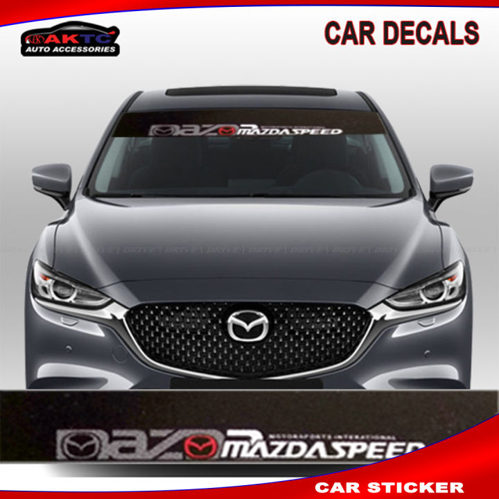 Mazda Car Universal Windshield reflective sticker Sport Windshield ...