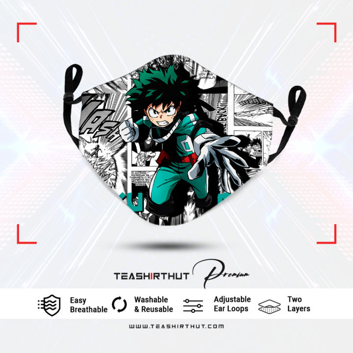 Izuku Midoriya MHA Exclusive Anime Design Edition Facemask | Daraz.com.bd