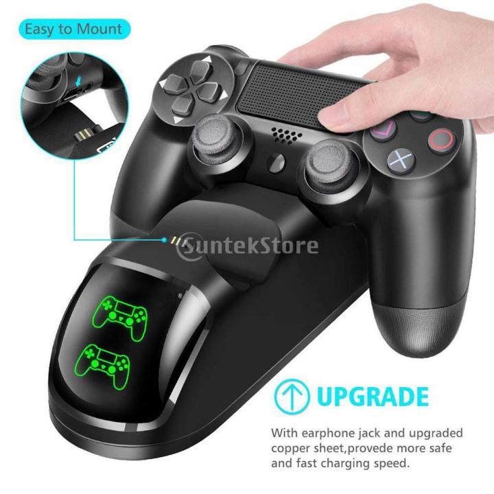 PS4 Dual Shock Controller Dual USB Charging Charger Docking Station | Daraz.com.bd