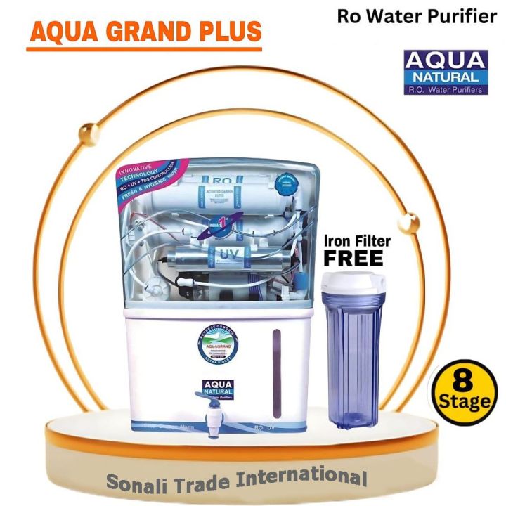 Aqua Grand Plus RO+UV+UF+Alkaline+Mineral Stage:8 Water Purifier ...