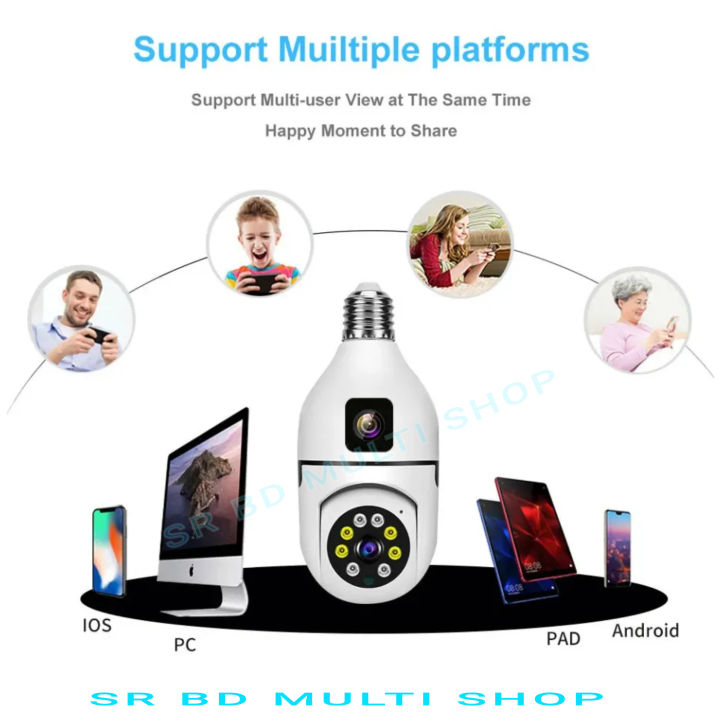 Bulb Wi-Fi IP CCTV Camera 360 Degree Rotation | Daraz.com.bd