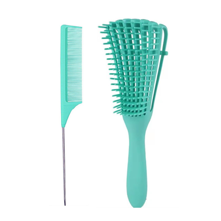 2 pcs/set Octopus Hair Brush + Straight Massage comb Hiar Straightner ...