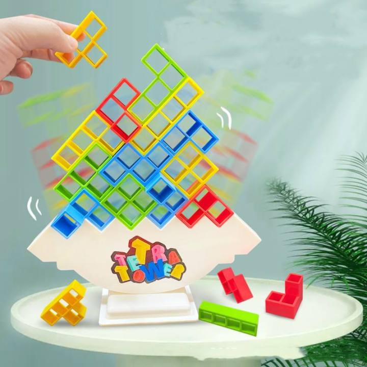 Tetra Tower Game Stacking Blocks Balance Stack Building Blocks Puzzle ...