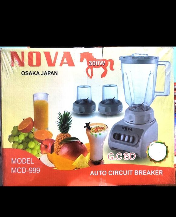 Nova/Hyundai Blender Plus Mixer Grinder (GS-999/NBB-999/NW-999) by Best ...