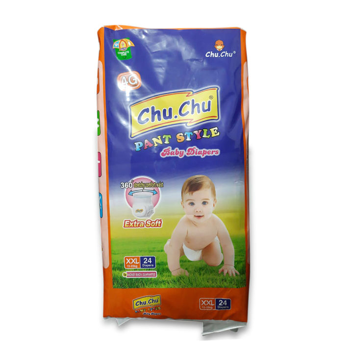 Chu chu Pants Diaper XXL 24 (Baby weight 14-25 kg) | Daraz.com.bd
