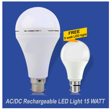 Battery AC/DC Rechargeable LED Light 15 WATT, 3 to 4 hours Backup ...