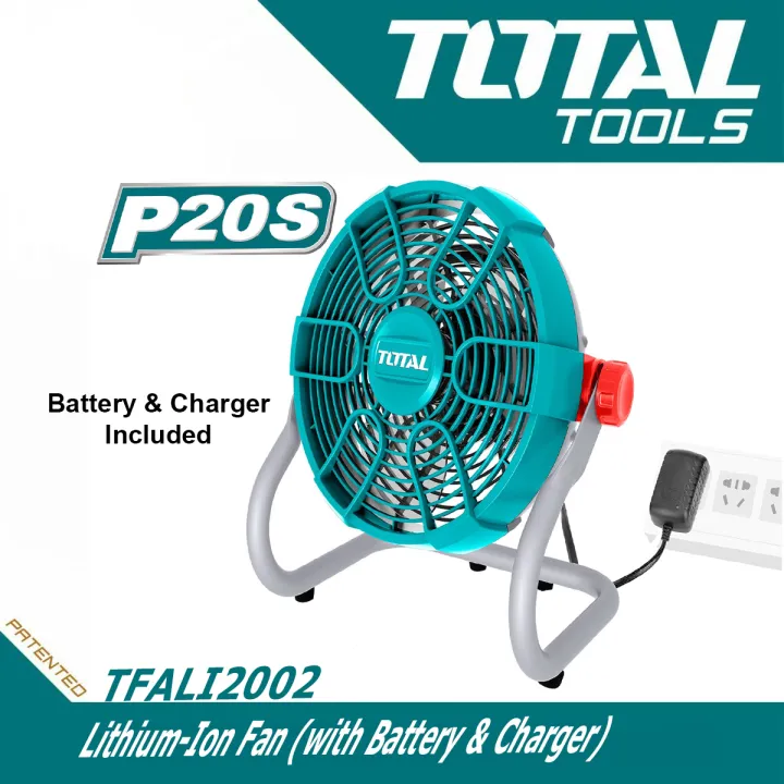 Total Lithium-Ion Fan (With Battery & Charger) 20V-TFALI2002 | Daraz.com.bd