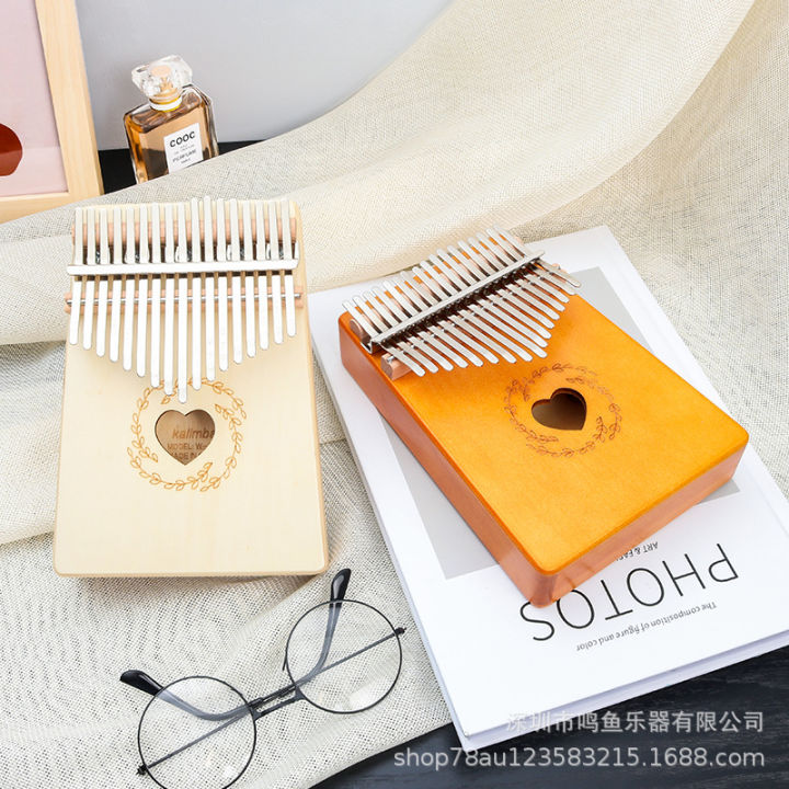 17 Tone Spruce Puzzle Board Thumb Piano Finger Piano Kalimba kalimba ...