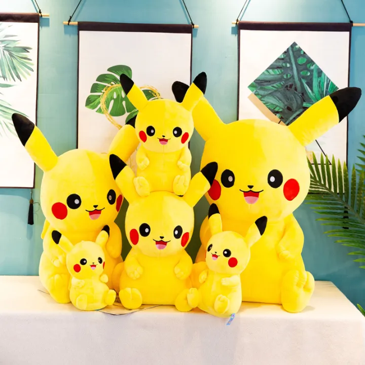 Sitting Pikachu doll plush toy large doll rag doll pillow rag doll ...