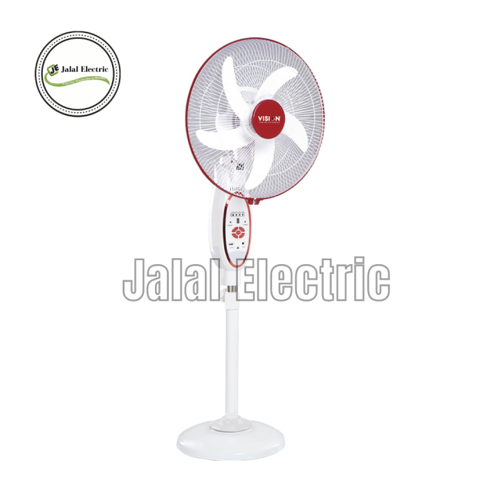 Vision Remote Control Rechargeable fan 16" 12v Bettery | Daraz.com.bd