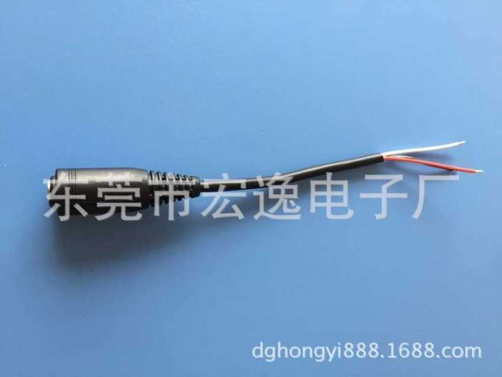 PVC black bare copper wire 3.5 dual channel three pole DC audio mother ...