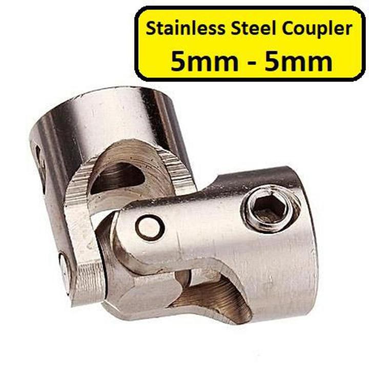 Stainless Steel Coupler 5Mm To 5Mm Universal Joint Motor Shaft Coupling ...