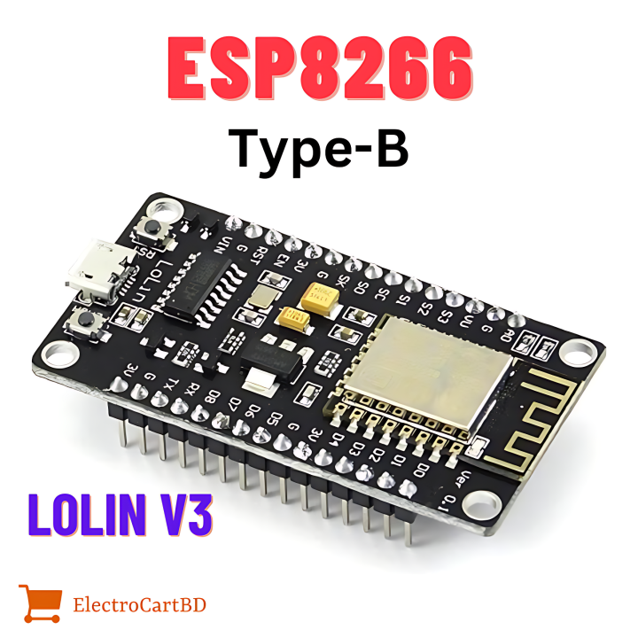 Nodemcu V3 Lolin Lua Wifi Internet Of Things Connector Development Board Esp 8266 V3, Lolin ...