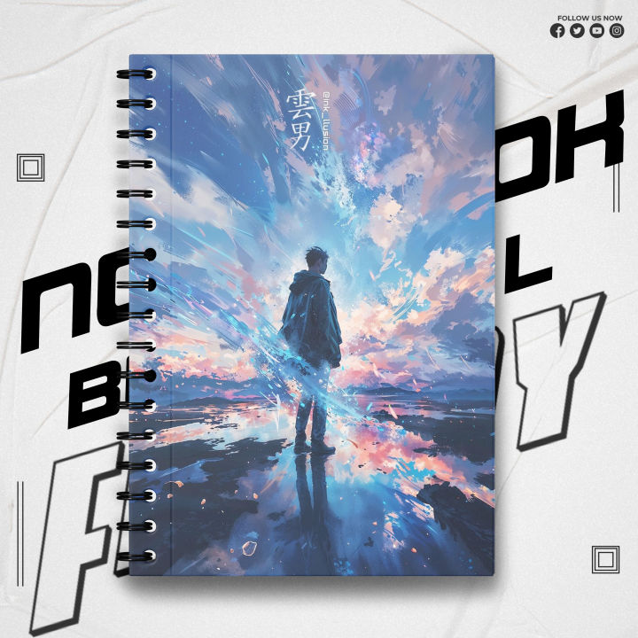 Notebook Backward Ink Illusion Evolution Theme Edition 102O Design ...