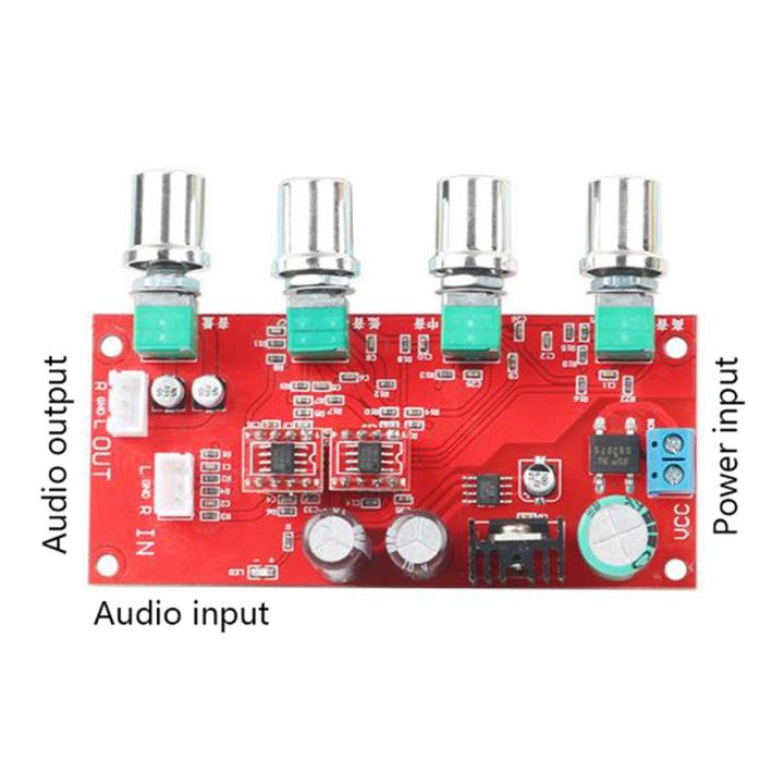 AD828 HIFI Stereo Preamp amplifier board volume Tone Control Pre-amp ...