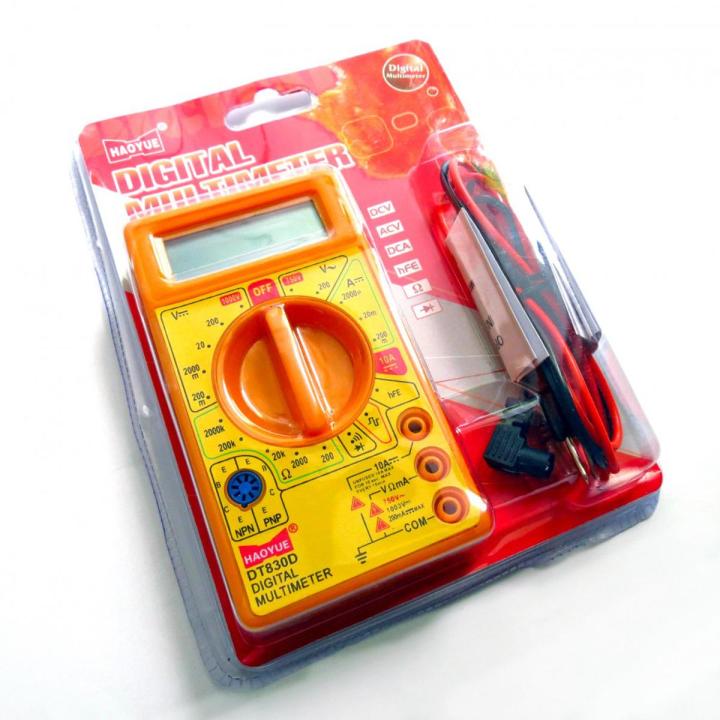 Digital Multimeter DT830D - DMM Voltmeter,Voltage, Ampere, Ohm Meter ...