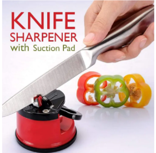 Mini Knife Sharpener with Suction pad for Tool Easy and Safe to Sharpens Kitchen Chef Knives ...