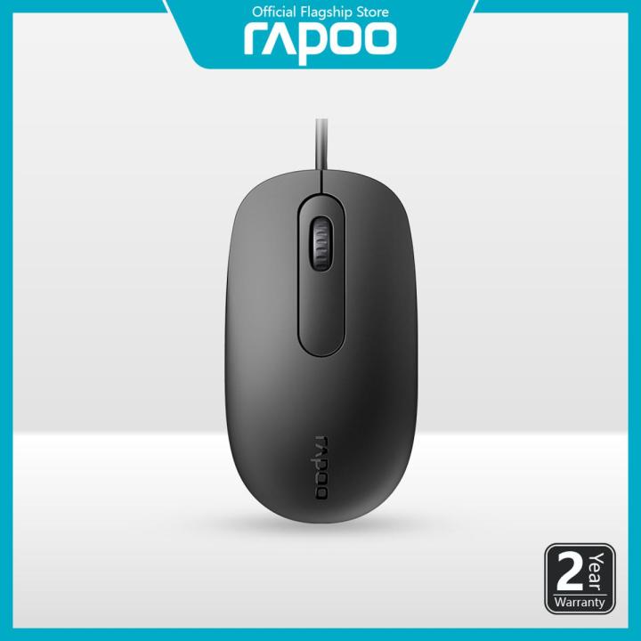 Rapoo N200 Wired Optical Mouse 1000 DPI Ambidextrous design | Daraz.com.bd