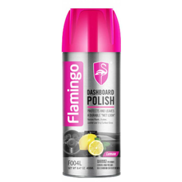 Flamingo Dashboard Polish for Motorbike/Car – 450ml (Lemon/Strawberry ...
