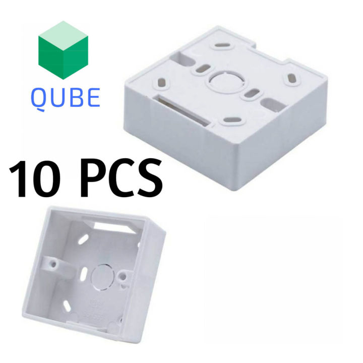 1 Gang PVC Square Edge Surface Box 86mm x 86mm x 30mmx 30mm | Daraz.com.bd