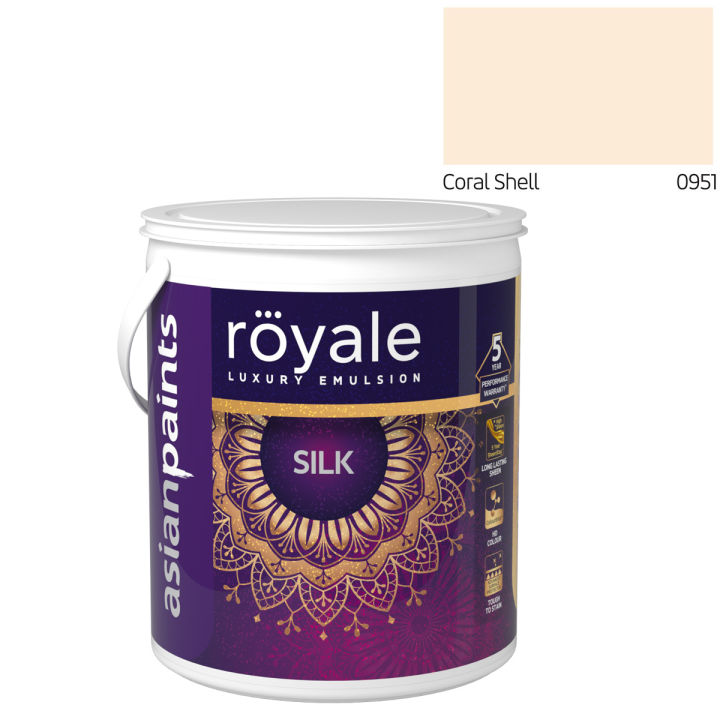 Royale Luxury Emulsion Silk - Coral Shell - 4L | Daraz.com.bd