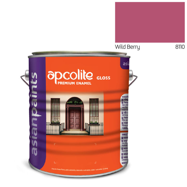 Apcolite Premium Gloss Paint - Wild Berry - 1L | Daraz.com.bd