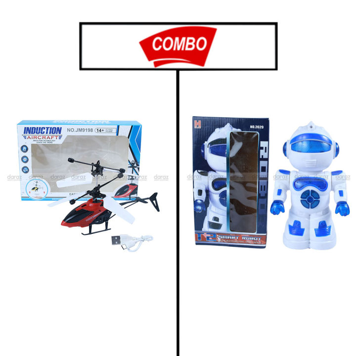 INSTRUCTION HELECOPTER & SMART ROBOT COMBO PACK | Daraz.com.bd