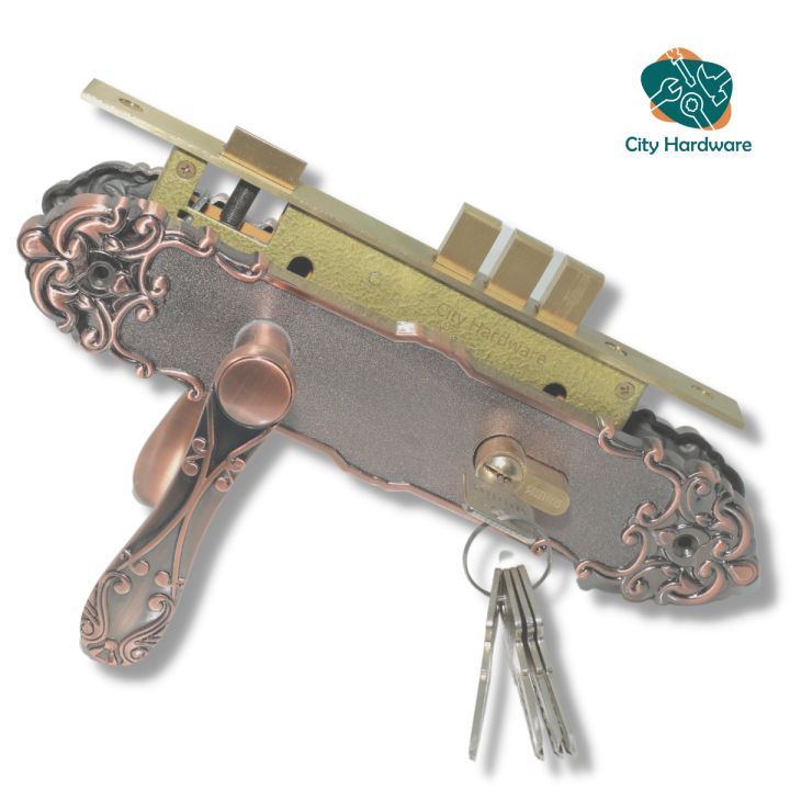 High Security Standard Size Handle Lock For Main Door Lock | Daraz.com.bd