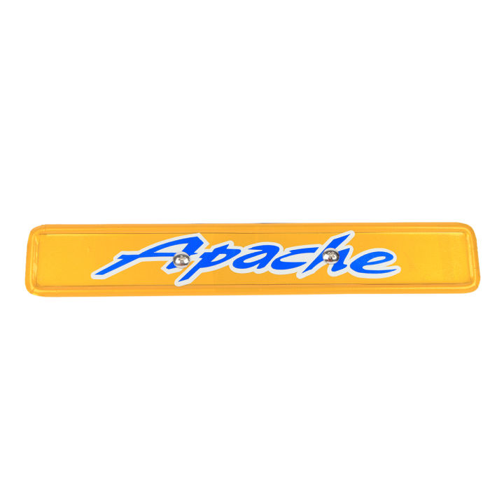 Apache Front Name Plate For Motorcycle -Blue | Daraz.com.bd