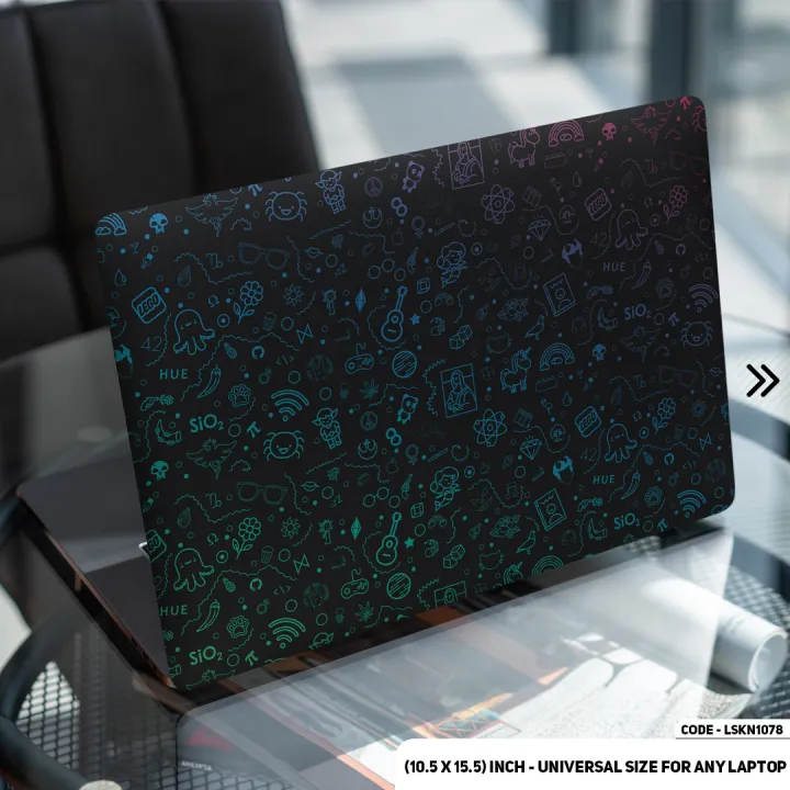 Neon Sticker Bombing Laptop Stickers & Laptop Skin Waterproof Removable ...