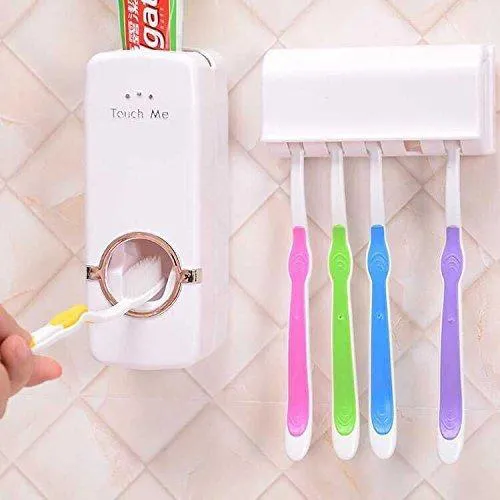 Toothpaste Dispenser Touch Me Toothpaste Dispenser With Toothbrush ...