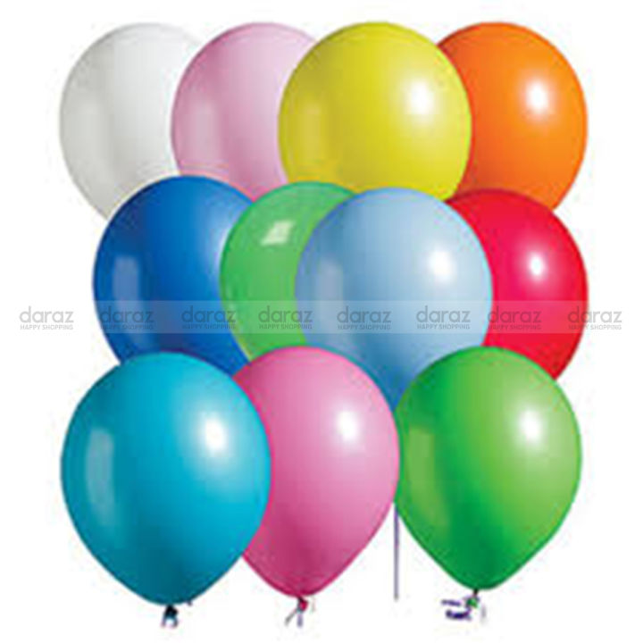 Balloon multi colours 100 pieces | Daraz.com.bd