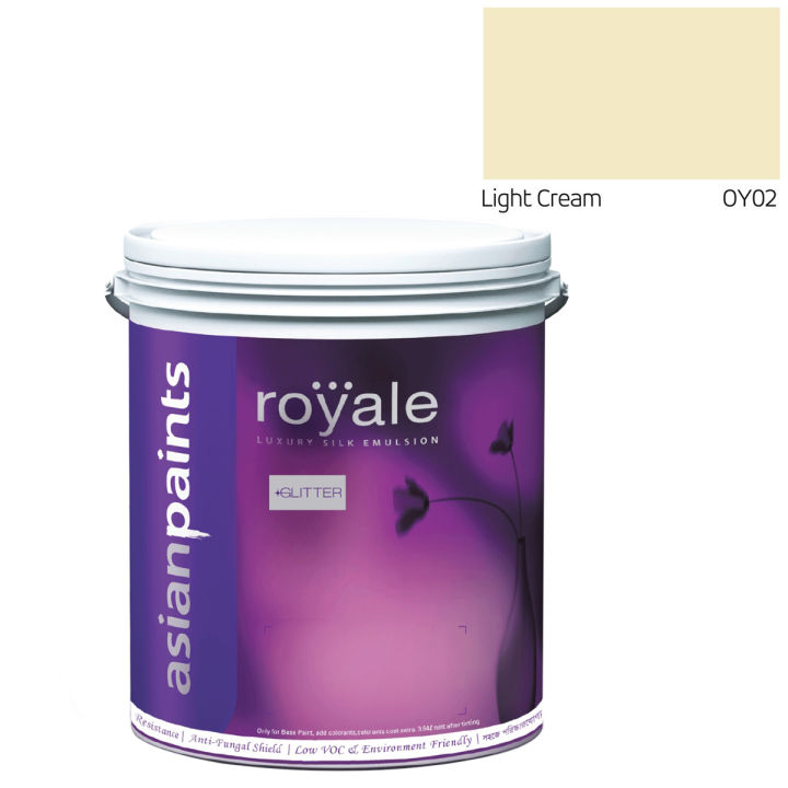 Asian Paints Royale Luxury Silk Emulsion Glitter (Silver) - Red Oxide ...
