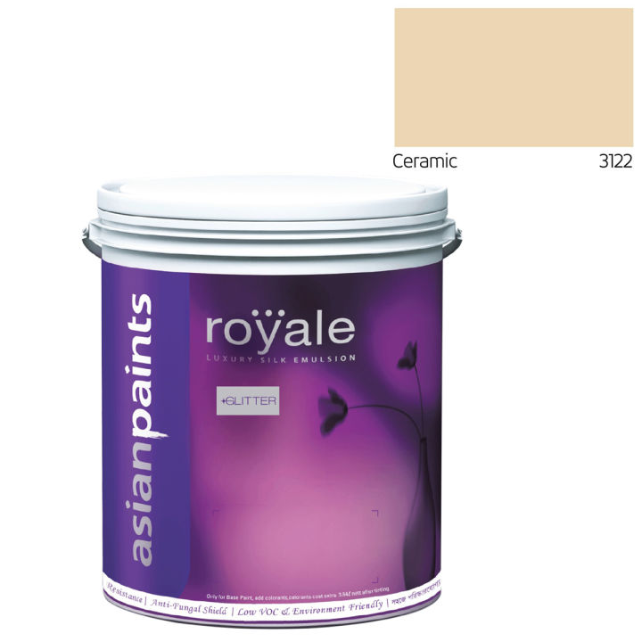 Asian Paints Royale Luxury Silk Emulsion Glitter (Silver) - Ceramic - 200 ML | Daraz.com.bd