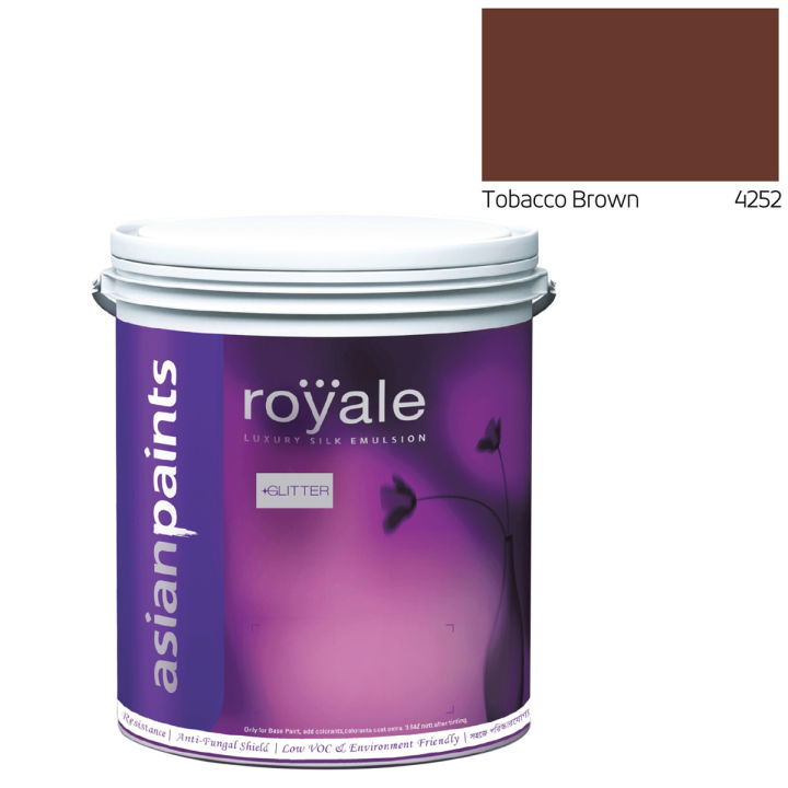 Asian Paints Royale Luxury Silk Emulsion Glitter (Silver) - Tobacco ...