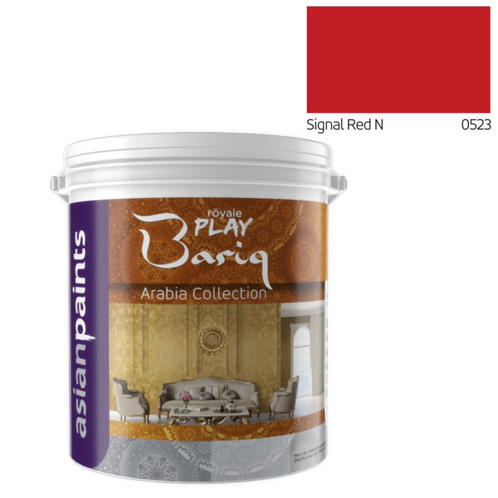Asian Paints Royale Play Bariq Arabia Collection (Silver) - Signal Red ...