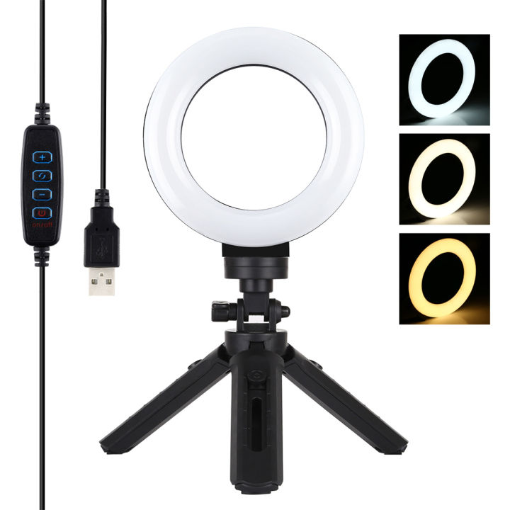 (Ready Now)PULUZ USB 3 Modes Dimmable LED Ring Vlogging Photography ...